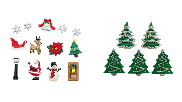 Christmas Embellishments – Rubber Stamps by Montarga