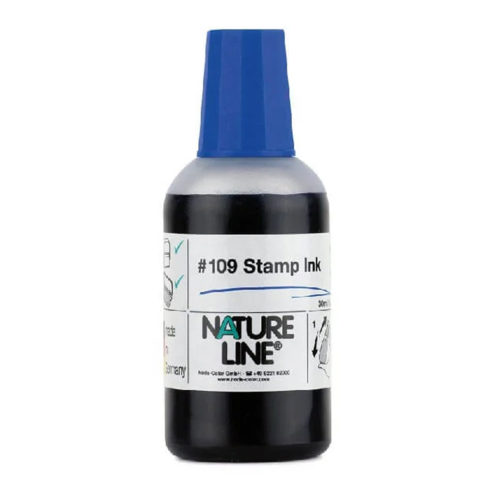 Biodegradable Ink Bottle Nature Line Noris #109 - Blue | Montarga – Rubber Stamps by Montarga