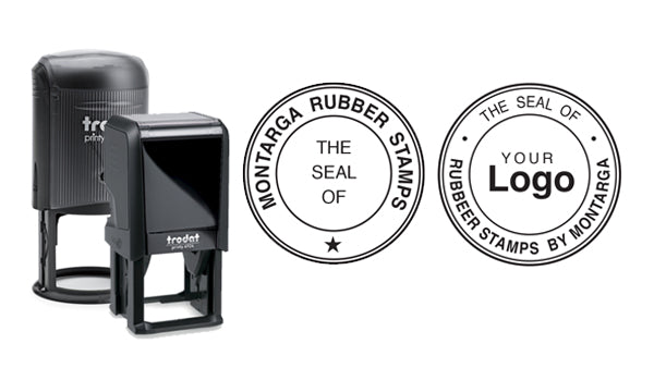 Round Seal - Self Inking Stamps – Rubber Stamps by Montarga