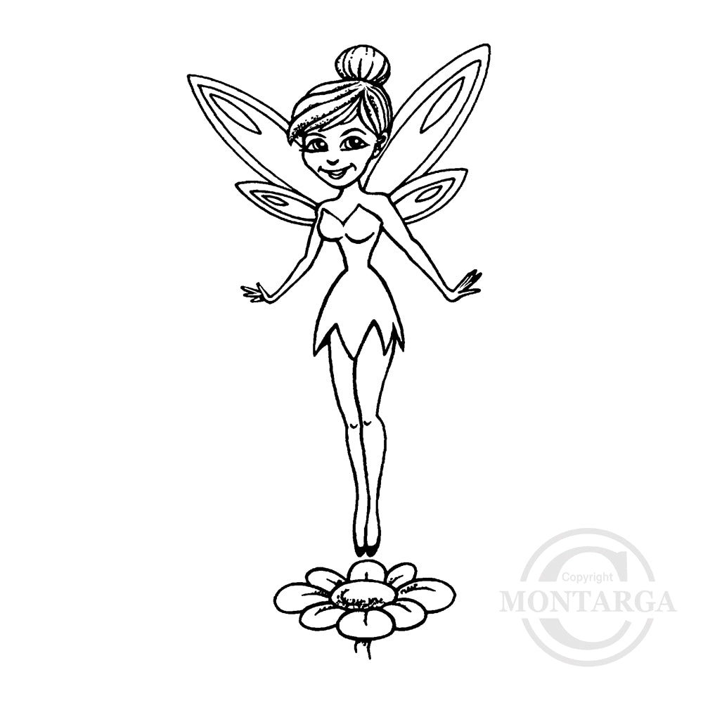 0845 FF - Fairy Rubber Stamp – Rubber Stamps by Montarga