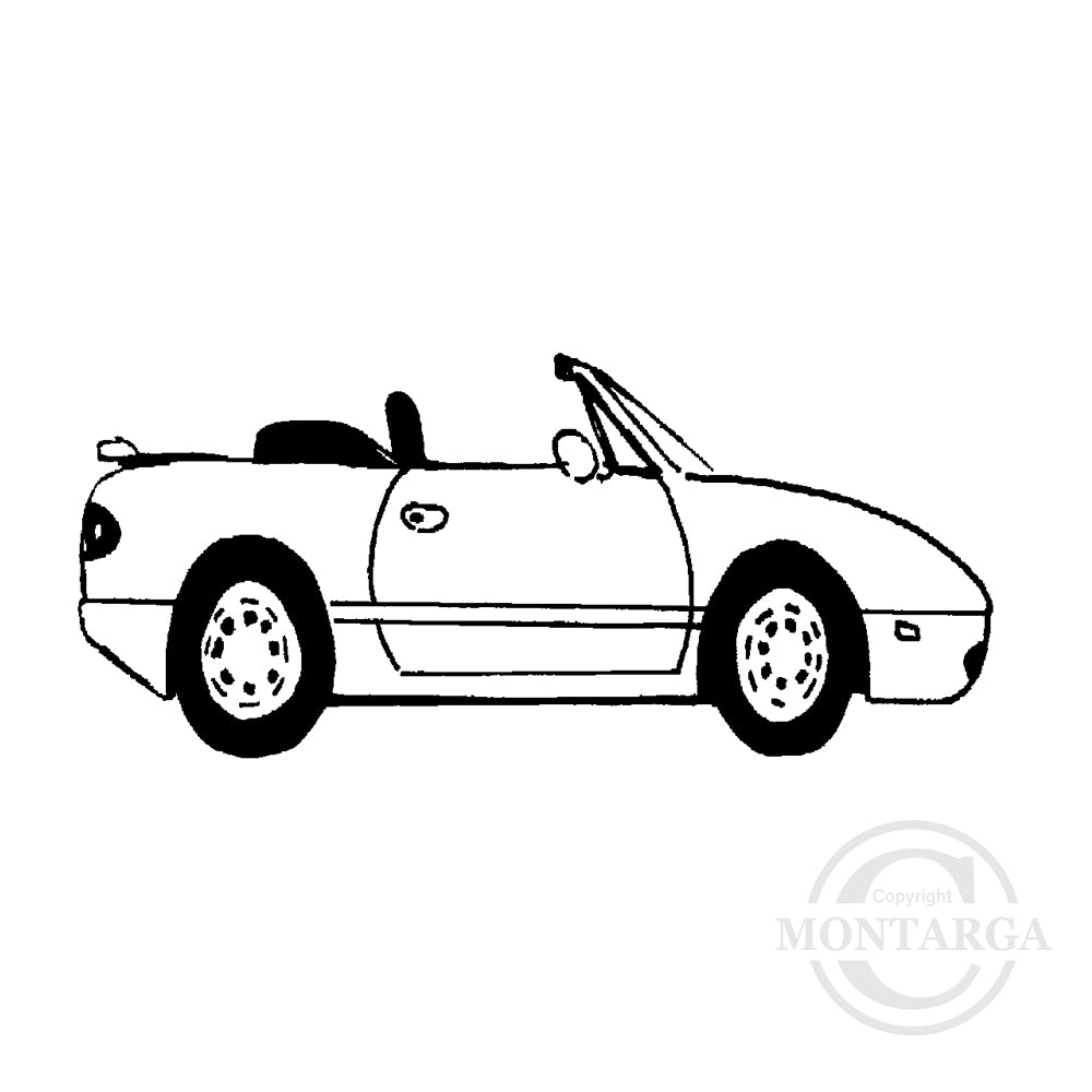 1705 B - Sports Car Rubber Stamp – Rubber Stamps by Montarga