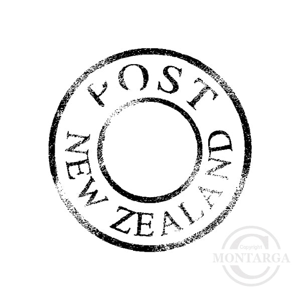 1969 A - Round Postmark Rubber Stamp – Rubber Stamps by Montarga