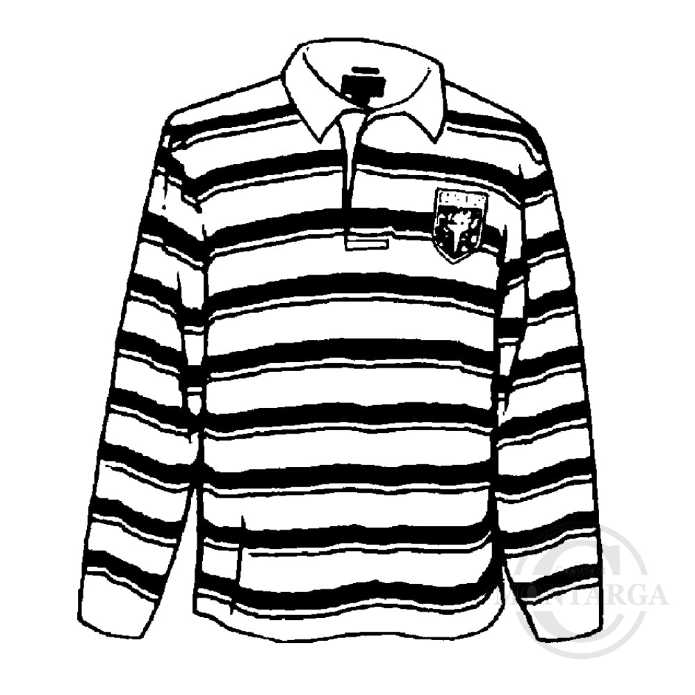 2676 G - Rugby Shirt Rubber Stamp – Rubber Stamps by Montarga
