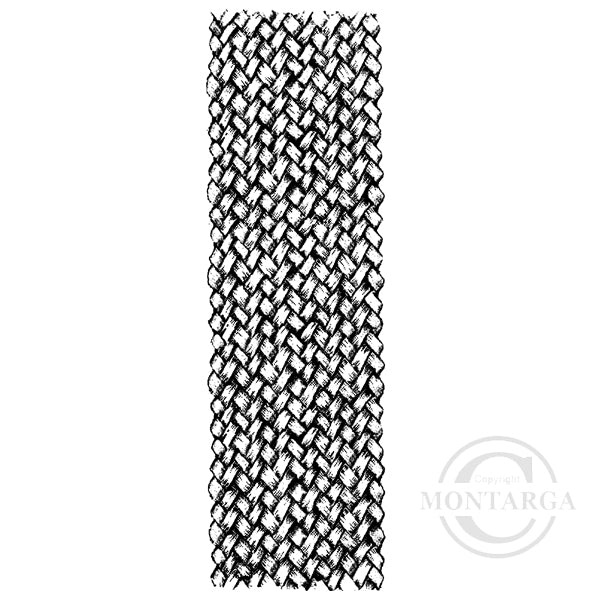 3357 FFF - Woven Flax Rubber Stamp – Rubber Stamps by Montarga
