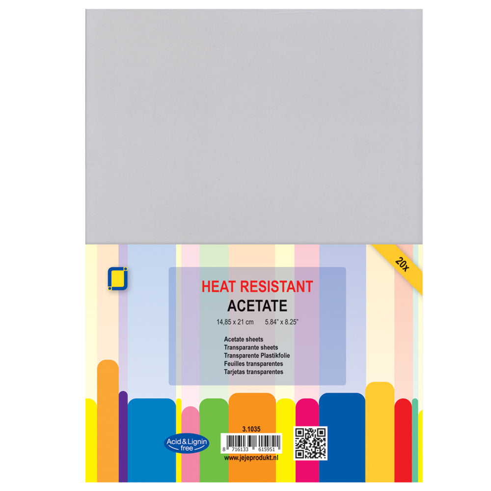 Jeje Products Acetate A5 - Thin Heat Resistant 20pk – Rubber Stamps by ...