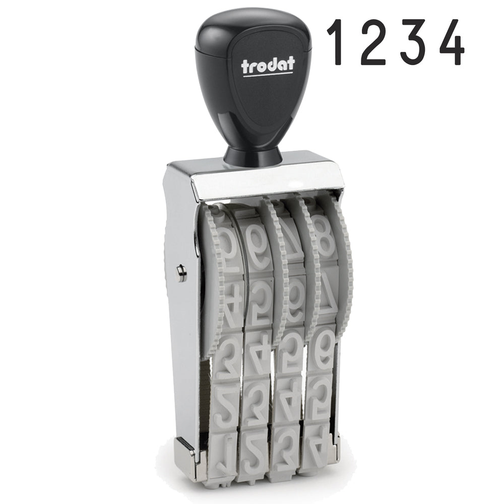 Trodat 15154 Classic Number Stamp - 15mm, 4 Numbers | Montarga – Rubber ...