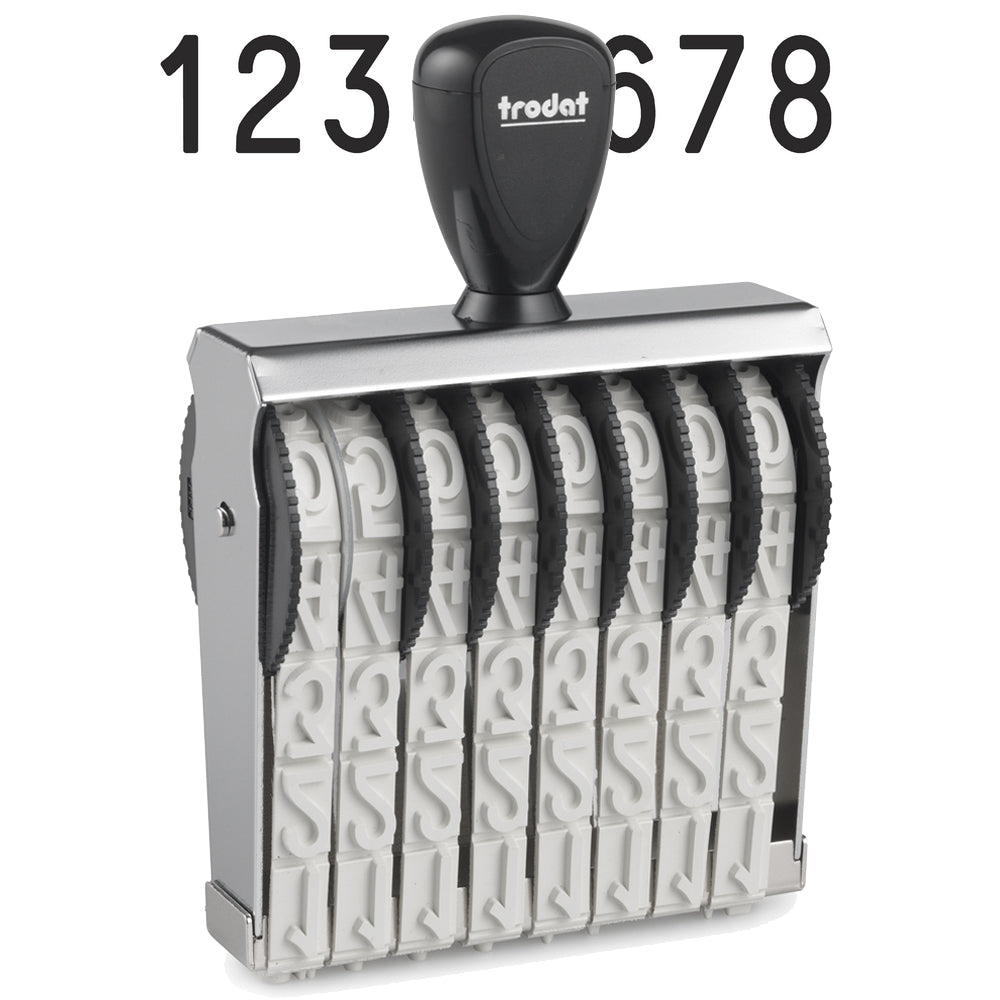 Trodat 15188 Classic Number Stamp - 18mm, 8 Numbers | Montarga – Rubber ...