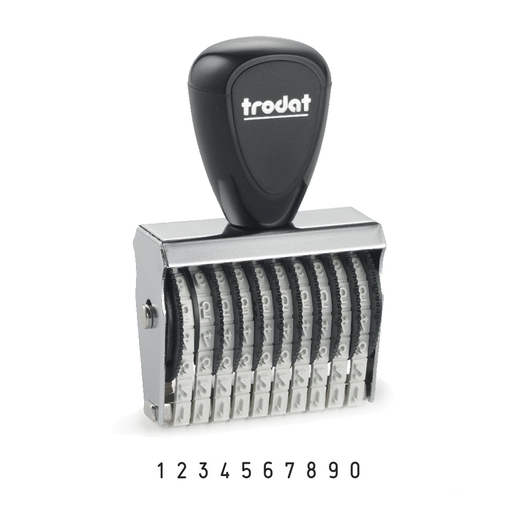 Trodat 15310 Classic Number Stamp - 3mm, 10 Numbers | Montarga – Rubber ...