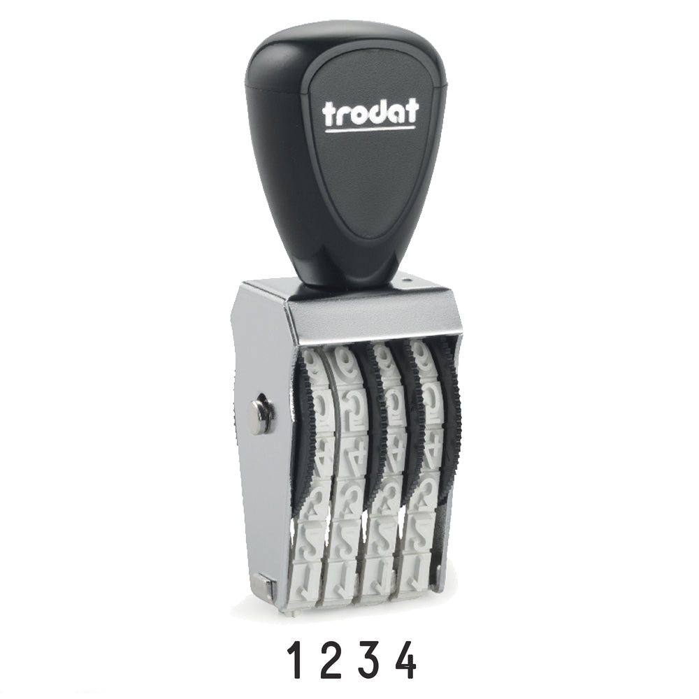 Trodat 1554 Classic Number Stamp - 5mm, 4 Numbers | Montarga – Rubber ...