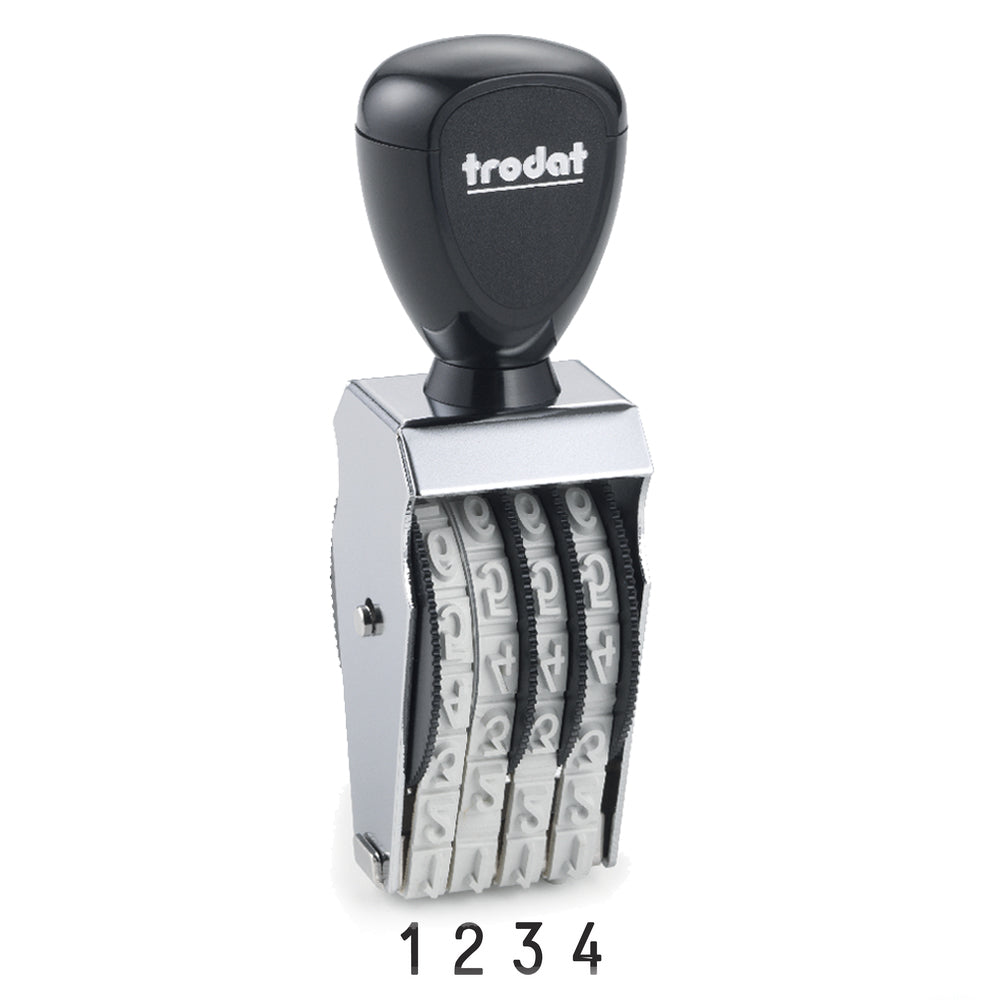 Trodat 1574 Classic Number Stamp - 7mm, 4 Numbers | Montarga – Rubber ...
