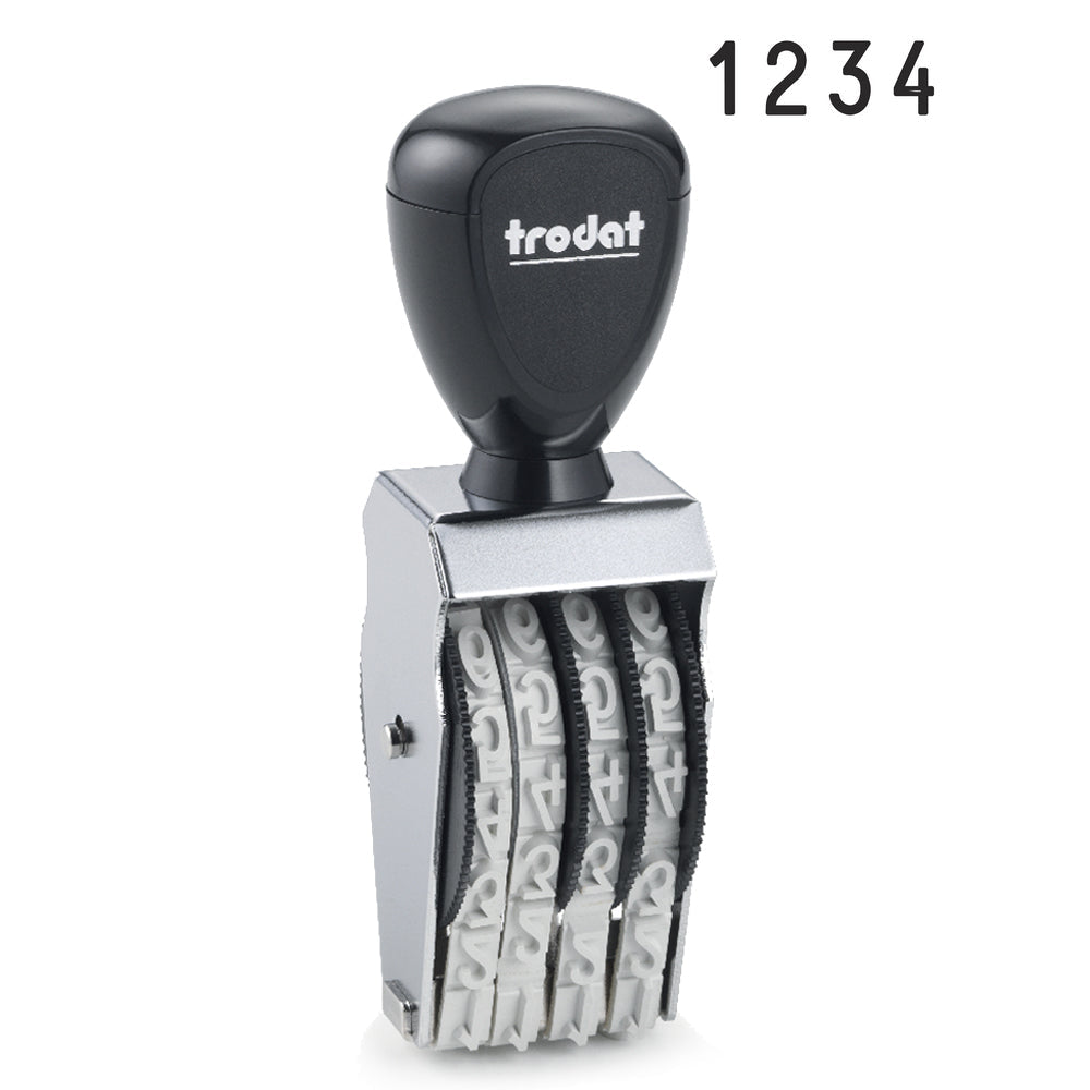Trodat 1594 Classic Number Stamp - 9mm, 4 Numbers | Montarga – Rubber ...