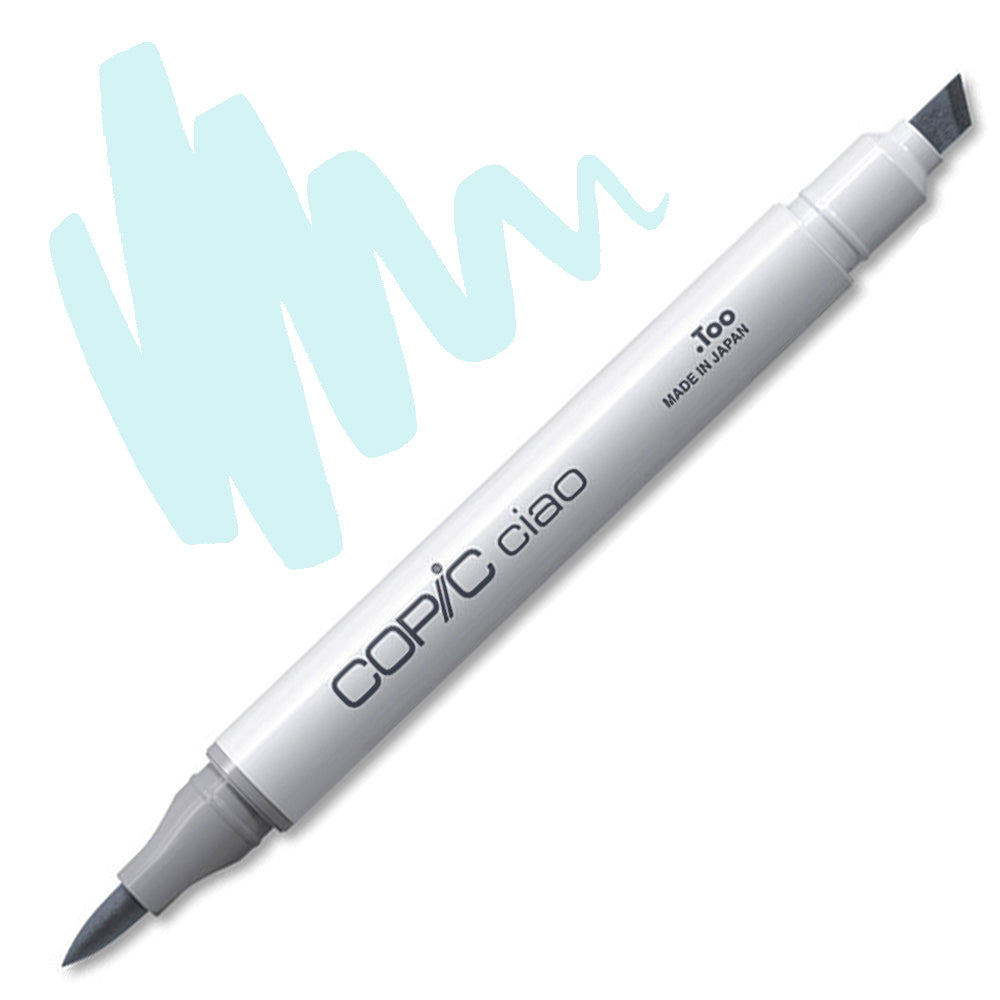 Copic Ciao Marker - Pale Porcelain Blue B000 – Rubber Stamps by Montarga