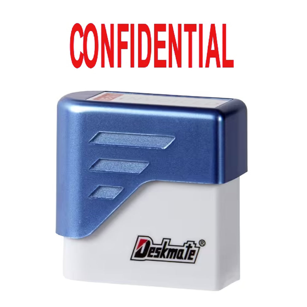 Confidential - Deskmate Self Inking Rubber Stamp | Montarga – Rubber ...