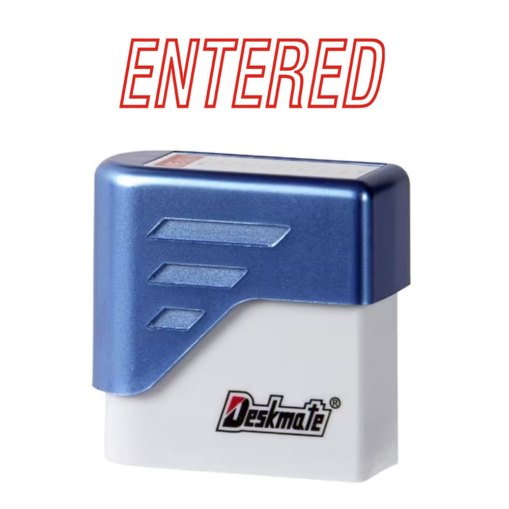 Entered Self Inking Stamp- Deskmate – Rubber Stamps by Montarga