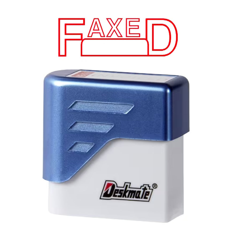 Faxed - Deskmate Self Inking Rubber Stamp | Montarga – Rubber Stamps by ...