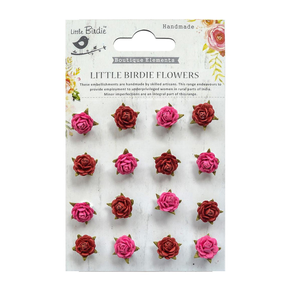 Little Birdie Handmade Paper Flowers - Micro Roses - Candy Mix – Rubber ...