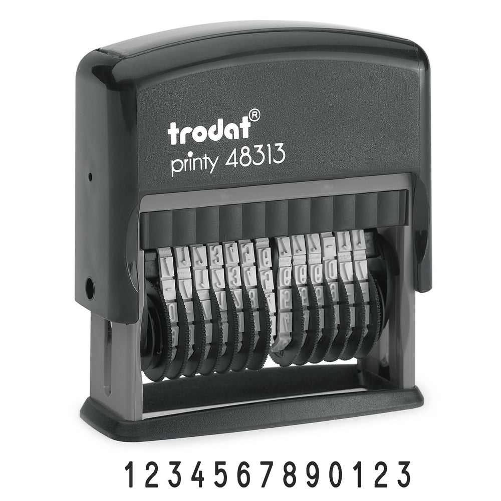 Trodat 48313 Self Inking Number Stamp - 4mm, 13 Numbers | Montarga ...