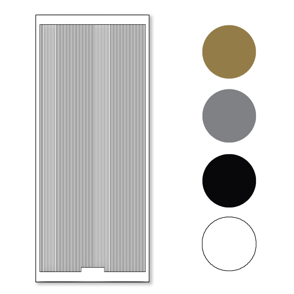 PeelCraft Stickers - Borders - Fine Straight Lines PC1082 – Rubber ...